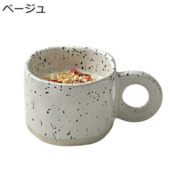 　　　 ◆◇◆人気の秘密◆◇◆ 商品サイズ(約)：長径(口径+ハンドル)13×短径(口径)8.5×高さ6.5cm 容量：300ml 素材・材質：陶器 精選陶泥は丹念に焼成され、安全で硬く、電子レンジと食器洗い機に入れることができ、加熱洗浄が...