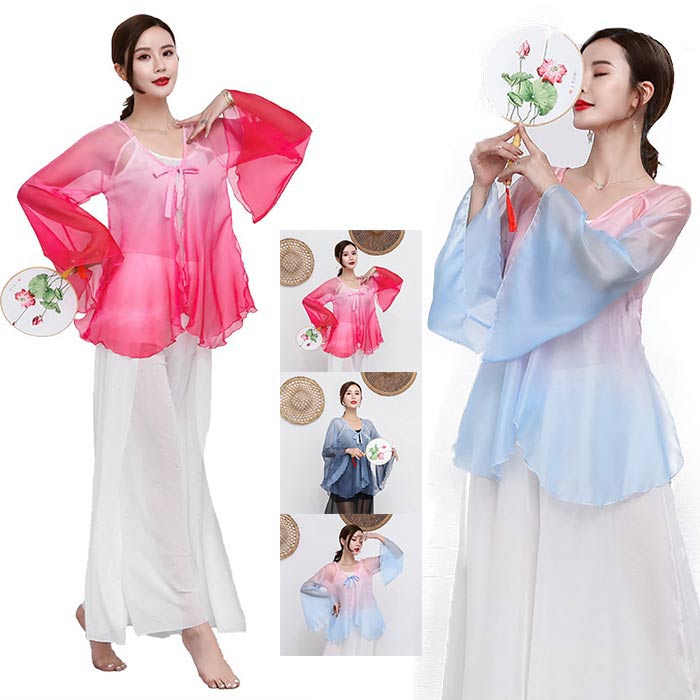 商品 ダンス衣装 内容と金額 トップス単品/2880円 トップス＋パンツ/4380円 内容より、金額修正の場合がございます 素材 テンセル、シフォン サイズ S M L XL ご了承いただきたいこと： ・採寸サイズなので若干の誤差がある場合...