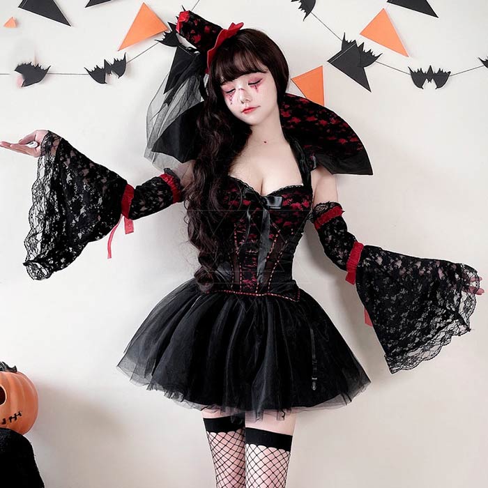 商品 ハロウィン コスプレ衣装 素材 ポリエステル セットの内容 トップス+スカート+アームカバー+帽子 サイズ フリー：バスト85-90cm ウエスト65-76cm ご了承いただきたいこと： ・採寸サイズなので若干の誤差がある場合がござい...