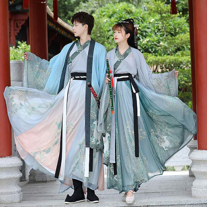 商品 漢服 コスプレ衣装 内容 3点セット：ブラウス+巻きスカート+羽織 素材 ポリエステル サイズ S：バスト88cm以内　適応身長152-160cm　適応体重45-50kg M：バスト85-95cm　適応身長158-166cm　適応体重...