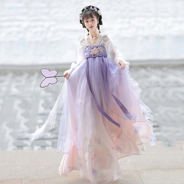 商品 漢服コスプレ衣装 素材 ポリエステル 内容 トップス+スカート サイズ XS 身長145-152cm 体重40kg バスト83cm以内 S 身長152-160cm 体重45kg バスト88cm以内 M 身長158-166cm 体重55...