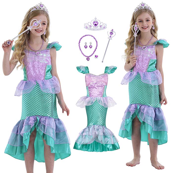 商品 ハロウィン コスプレ衣装 素材 ポリエステル 内容 ワンピース+ティアラ+ネックレス+ステッキ+指輪+イヤリング サイズ 110cm 着丈81　バスト62　ウエスト64 120cm 着丈86　バスト65　ウエスト67 130cm 着丈...