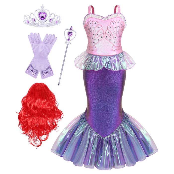 商品 ハロウィン コスプレ衣装 素材 ポリエステル 内容 ワンピース+手袋+ティアラ+ステッキ+ウィッグ サイズ 110cm 着丈89　バスト54　身長目安100-110cm 120cm 着丈92　バスト56　身長目安110-120cm 1...