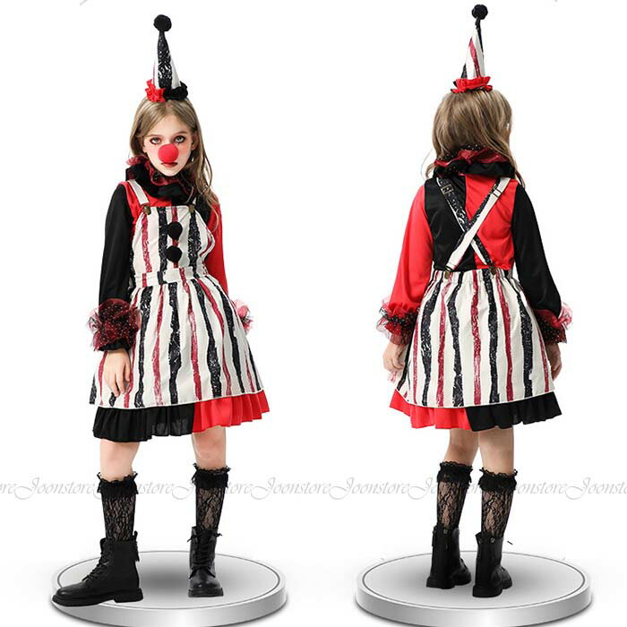 商品 ハロウィン コスプレ衣装 素材 ポリエステル セットの内容 トップス+つりスカート+髪飾り+首飾り サイズ 110 バスト65cm　肩幅27cm　袖丈43cm　トップスの着丈36cm スカート丈63.5cm　ウエスト58cm 120 ...