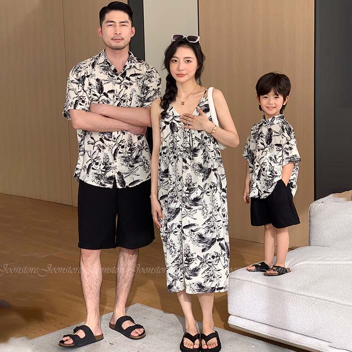 商品 親子ペアルック 内容 女の子/ママ：ワンピース単品 男の子/パパ：シャツ単品 素材 ポリエステル サイズ 子供：80cm 90cm 100cm 110cm 120cm 130cm 140cm 150cm 大人：S M L XL 2XL...