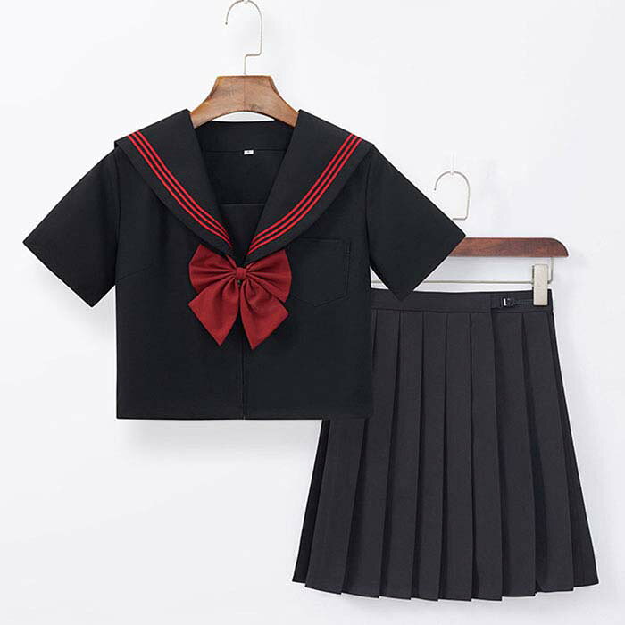 商品 セーラー服 コスプレ衣装 素材 ポリエステル サイズ S 上着の着丈46 肩幅37 バスト92 スカート丈39/42 ウエスト62-66 M 上着の着丈47 肩幅38 バスト96 スカート丈39/42 ウエスト66-70 L 上着の着...