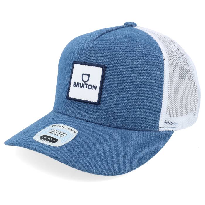 ブランド名Brixton性別Men(メンズ)商品名Alpha Block X C Mp Mesh Cap Denim/White A-Frame Truckerカラー・Blue