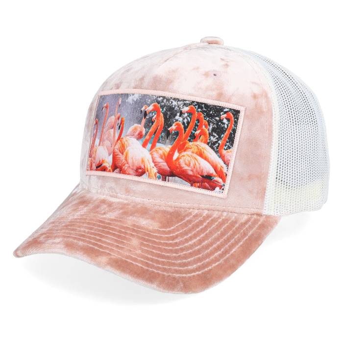 ブランド名Calza Pennello性別Men(メンズ)商品名Flamingo Velvet Peach/Ivory A-Frame Truckerカラー・Pink