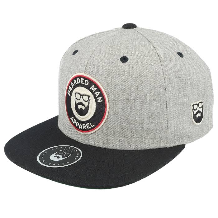 ブランド名Bearded Man性別Men(メンズ)商品名3D Logo Patch Heather Grey/Black Snapbackカラー・Grey