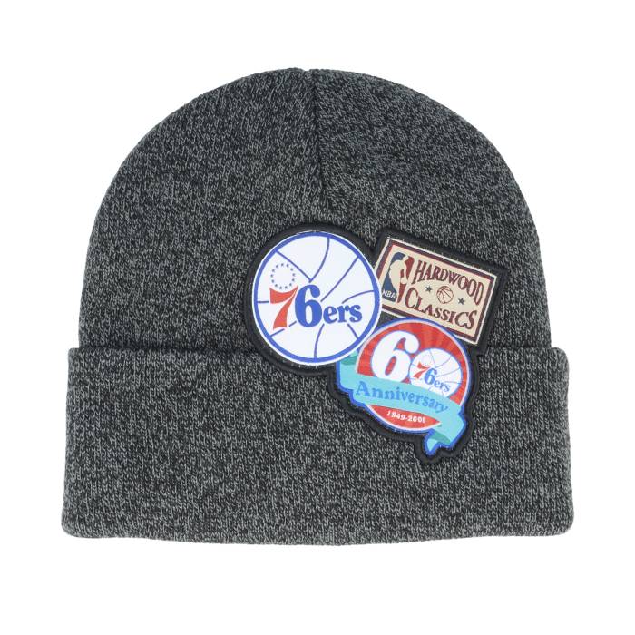 ブランド名Mitchell & Ness性別Men(メンズ)商品名Philadelphia 76Ers Xl Logo Patch Knit Heather Black Cuffカラー・Black