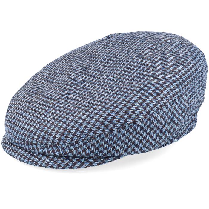 ブランド名Stetson性別Men(メンズ)商品名Driver Cap Silk Houndstooth Blue/Brown Flat Capカラー・Blue