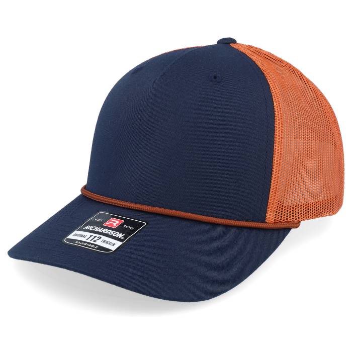 ブランド名Richardson性別Men(メンズ)商品名112Fpr Split Navy/Dark Orange/Dark Orange Rope Truckerカラー・Blue