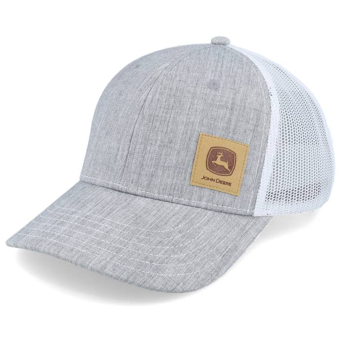 ブランド名John Deere性別Men(メンズ)商品名Twill/Mesh Sueded Logo Cap Heather Grey/White Truckerカラー・Grey