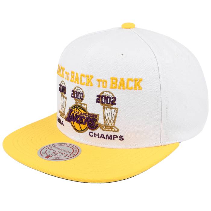 ブランド名Mitchell & Ness性別Men(メンズ)商品名Los Angeles Lakers 00-02 Champ Flipside White/Yellow Snapbackカラー・White