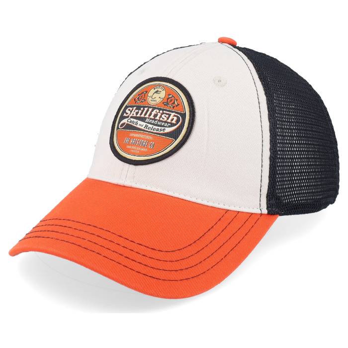 ブランド名Skillfish性別Men(メンズ)商品名Retro Fishing Logo 111 Tri Stone/Black/Orange Truckerカラー・Beige