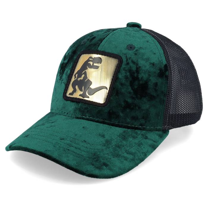 ブランド名Calza Pennello性別Kids(ジュニア キッズ)商品名Kids Dino Gold Patch Velvet Green/Black Truckerカラー・Green
