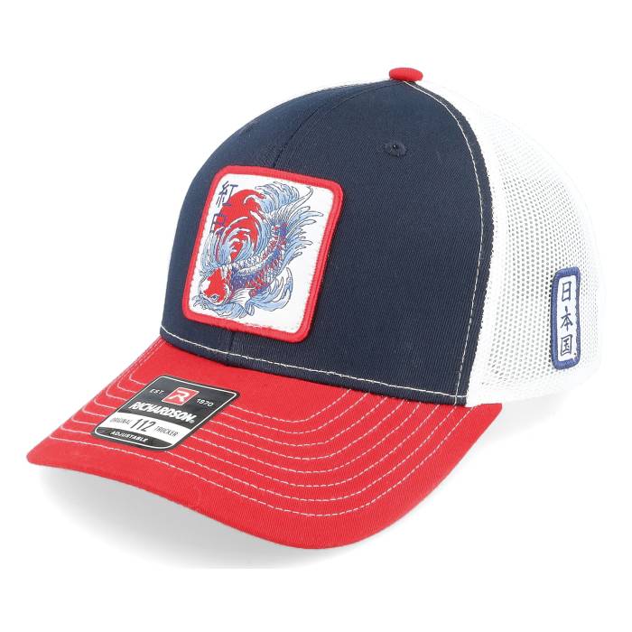 ブランド名Yapan性別Men(メンズ)商品名K?haku Koi Fish 112 Tri Navy/White/Red Truckerカラー・Blue