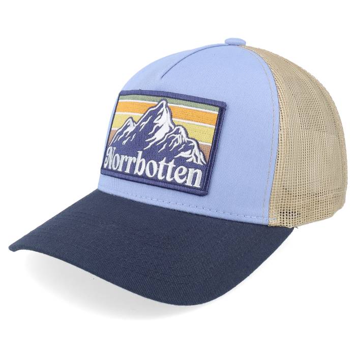 ブランド名Wild Spirit性別Men(メンズ)商品名Swedish Norrbotten Landscape Sky Blue/Khaki/Navy A-Frame Truckerカラー・Beige, Blue