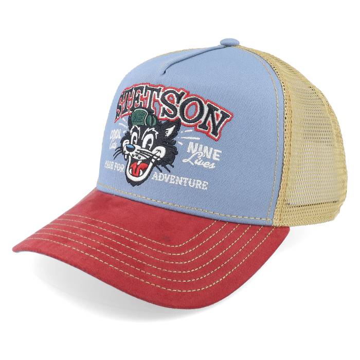 ブランド名Stetson性別Men(メンズ)商品名Cool Cats Blue/Red Truckerカラー・Blue