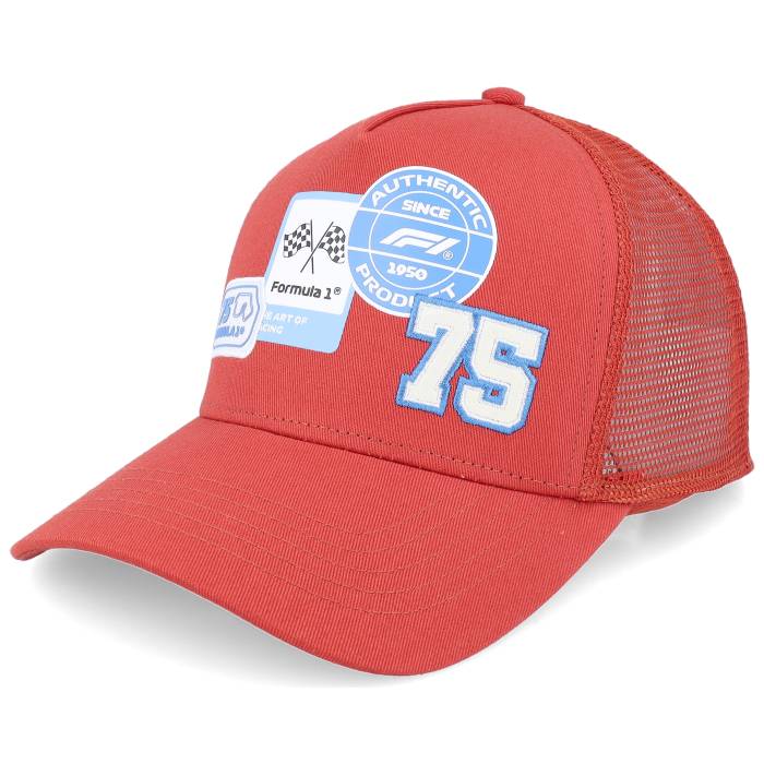 ブランド名Formula One性別Men(メンズ)商品名F1 Logo 25 75 Years Heritage Red A-Frame Truckerカラー・Red