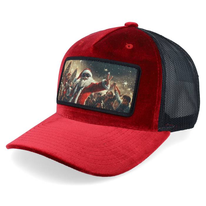 ブランド名Ho-Ho-Hats性別Men(メンズ)商品名Santa Claus All In X-Mas Party Velvet Red/Black Truckerカラー・Red