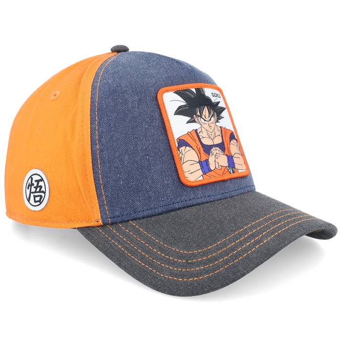 ブランド名Capslab性別Men(メンズ)商品名Dragon Ball Goku Orange/Blue/Grey A-Frame Truckerカラー・Blue