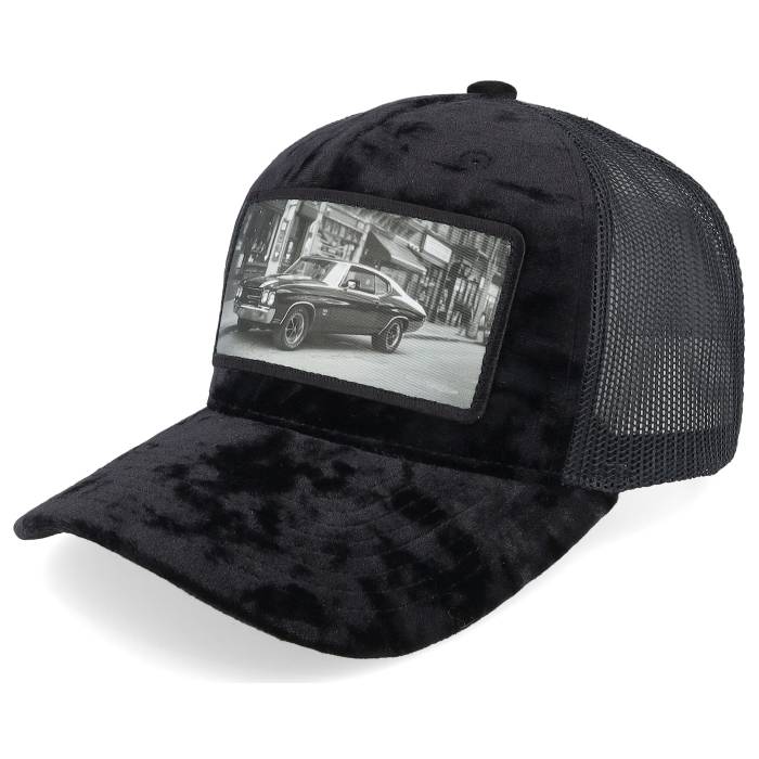 ブランド名Calza Pennello性別Men(メンズ)商品名American Muscle Classic Car Velvet Black A-Frame Truckerカラー・Black