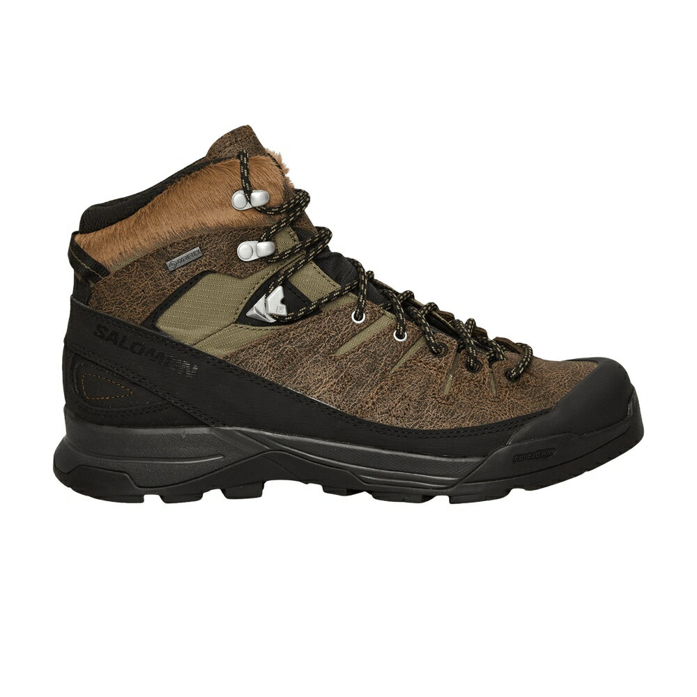 ブランド名Salomon性別Men(メンズ)商品名Salomon X-ALP Mid Distressed Leather GORE-TEX 'Dark Earth Black'カラーDark/Earth/Black/Lichen/Green