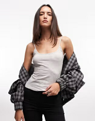 ブランド名Monki性別Women(レディース)商品名Monki scoop neck tank top in gray melangeカラーGray/Melange/Solid