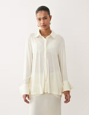 ブランド名SNDYS性別Women(レディース)商品名SNDYS soft fine knit semi sheer wide cuffs shirt in off white - part of a setカラーOff/white