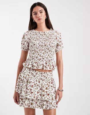 ブランド名ONLY性別Women(レディース)商品名ONLY floral print smock top in white - part of a setカラーWHITE