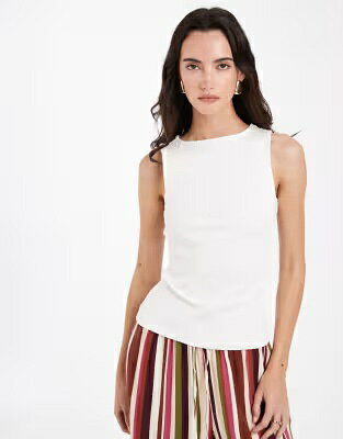 ブランド名Vero Moda性別Women(レディース)商品名Vero Moda flat rib knit boat neck sleeveless jersey top in whiteカラーSnow/White
