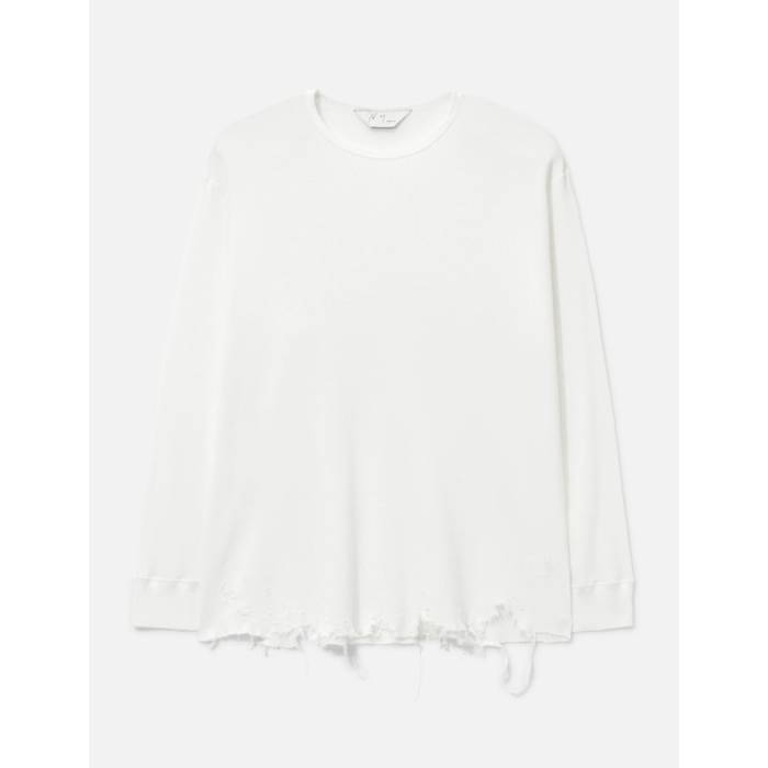 ブランド名Ancellm性別Men(メンズ)商品名Damage Waffle Crew Long Sleeves T-Shirtカラー・White