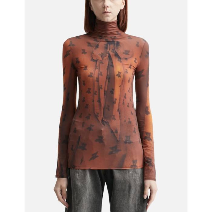 ブランド名Acne Studios性別Women(レディース)商品名Fitted Print T-Shirtカラー・Rust Brown