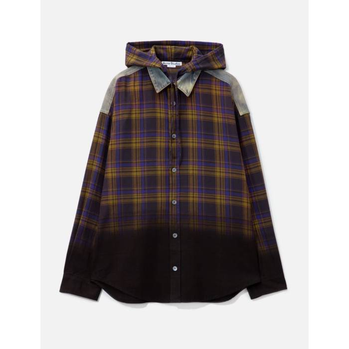 ブランド名Acne Studios性別Men(メンズ)商品名Hooded Button-Up Shirtカラー・Purple/Brown
