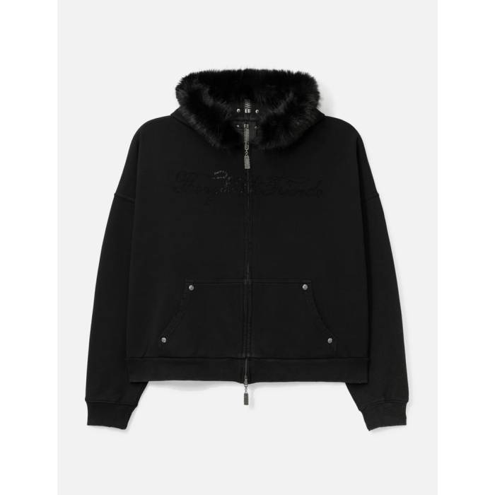 ブランド名Thought We Friends性別Unisex(ユニセックス)商品名Nyra Zip-Up Jacket With Detachable Fur Hoodカラー・Washed Black
