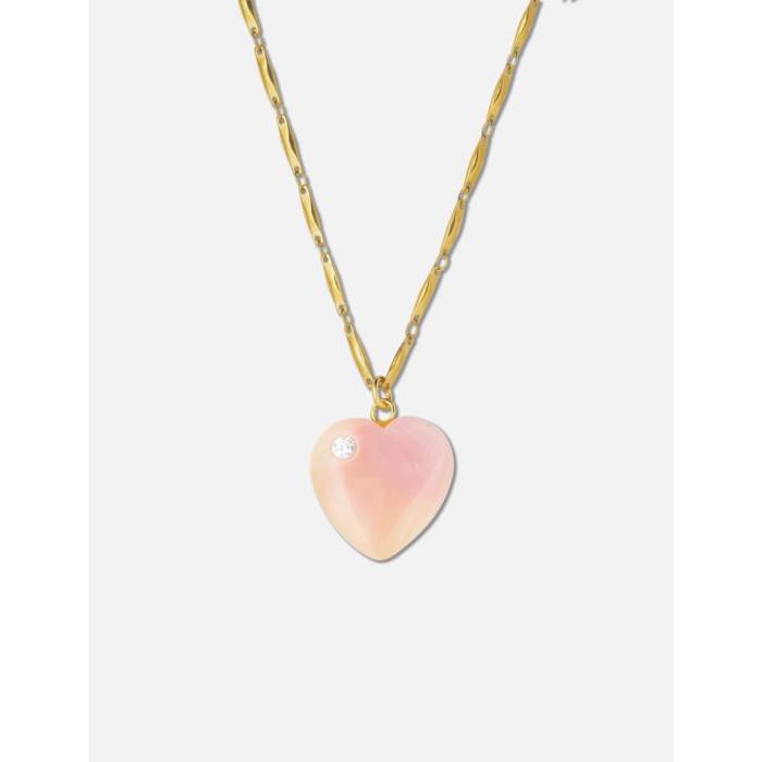 ブランド名Notte性別Women(レディース)商品名Sweet Nothing Heart Necklaceカラー・Pink Shell