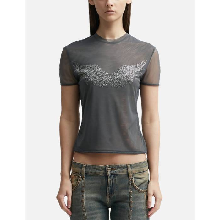 ブランド名Blumarine性別Women(レディース)商品名Tulle Wing Front Topカラー・Black