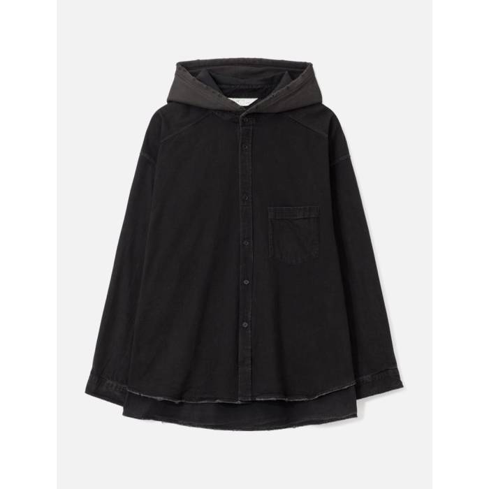 ブランド名Ancellm性別Men(メンズ)商品名Denim Hoodie Shirtカラー・Black