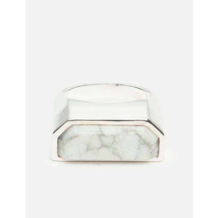 ブランド名Suot Studio性別Unisex(ユニセックス)商品名Half Cut Howlite Signet Ringカラー・Silver