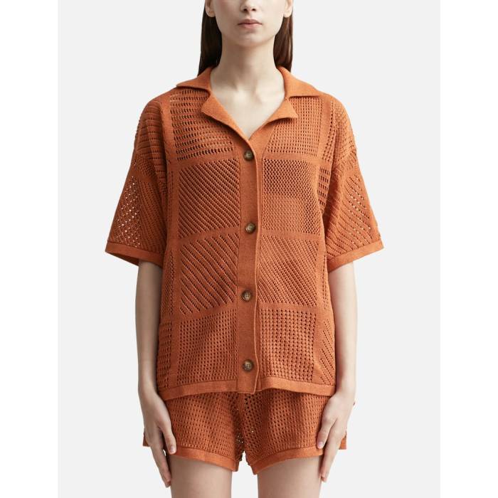 ブランド名Nanushka性別Women(レディース)商品名Talissa Crochet T-Shirtカラー・Rust