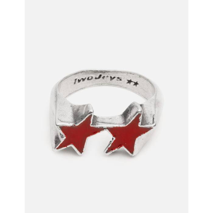 ブランド名Twojeys性別Unisex(ユニセックス)商品名Icon Red Enameled Single Ringカラー・Silver