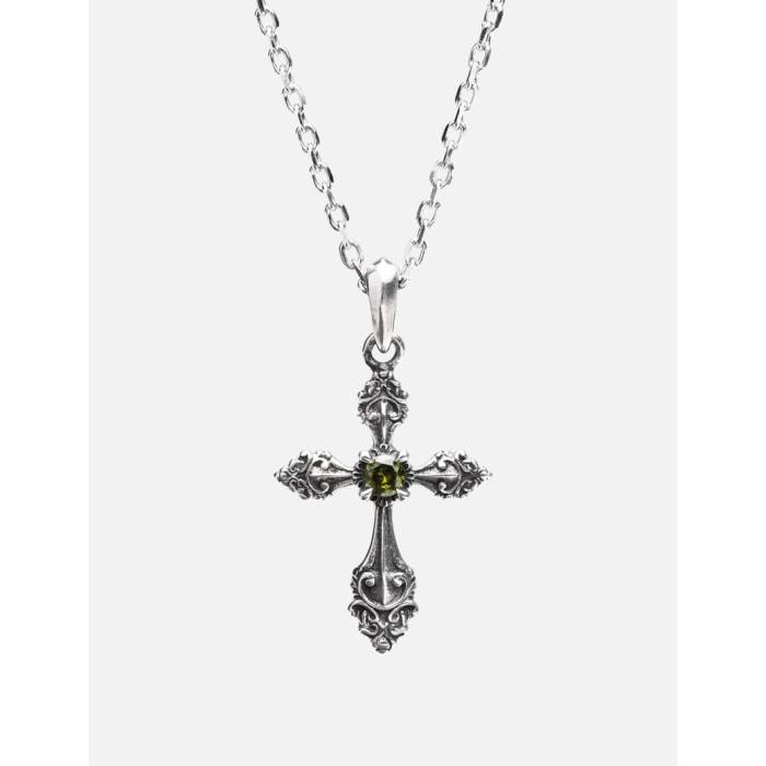 ブランド名Midnightfactory性別Unisex(ユニセックス)商品名Oxidised Cross Pendant Necklaceカラー・Olive