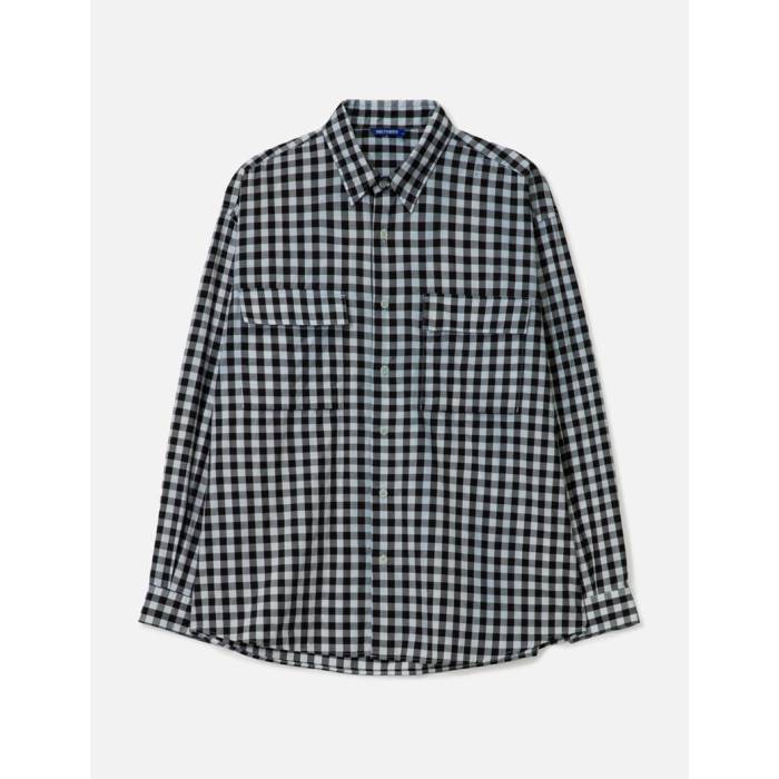 ブランド名Neithers性別Men(メンズ)商品名Reimagined 2-Pocket Wide Shirtカラー・Bleached Black Gingham