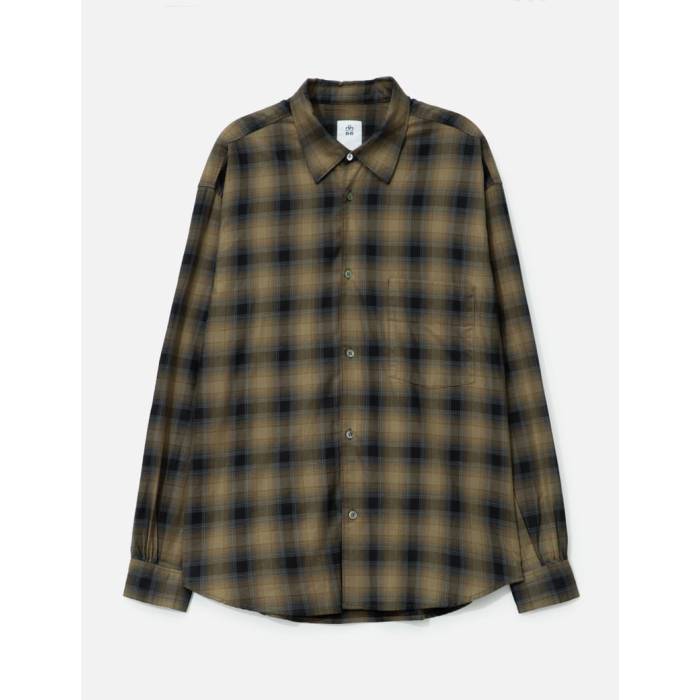 ブランド名Polyteru性別Men(メンズ)商品名Loose Check Shirtカラー・Washed Orange Blue