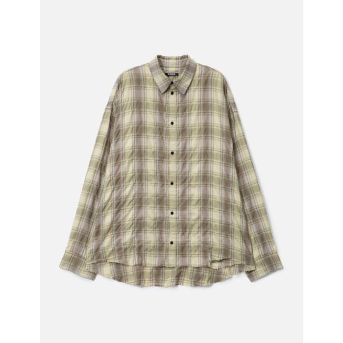 ブランド名Coda性別Men(メンズ)商品名Checked Washed Thrashed Structured Shirtカラー・Yellow Brown