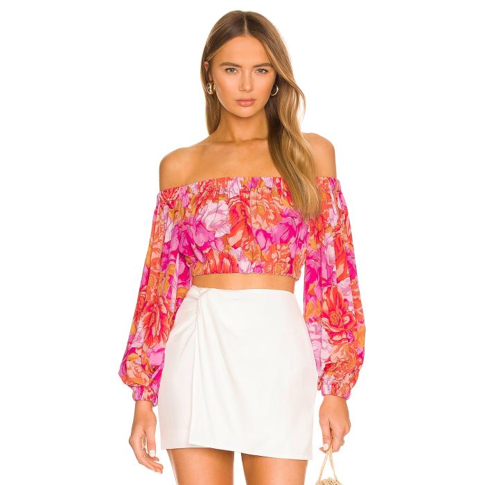 ブランド名Lovers And Friends性別Women(レディース)商品名Bosworth Topカラー・Chai Floral Print