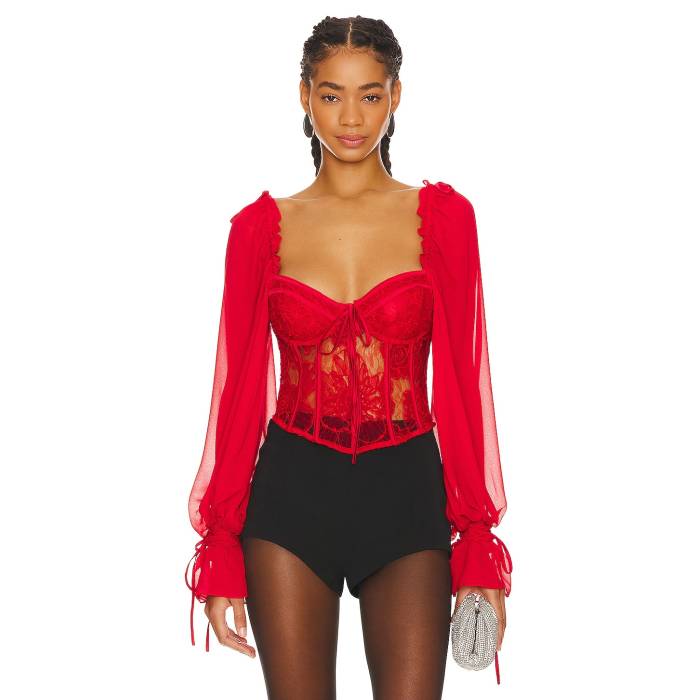 ブランド名For Love & Lemons性別Women(レディース)商品名Sade Topカラー・Red