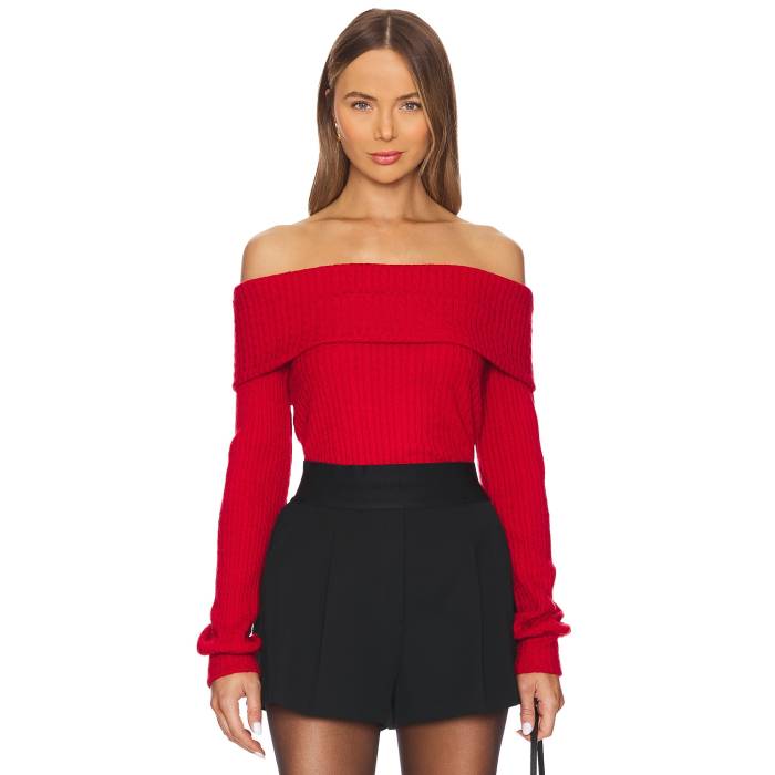 ブランド名Bobi性別Women(レディース)商品名Off Shoulder Topカラー・Red