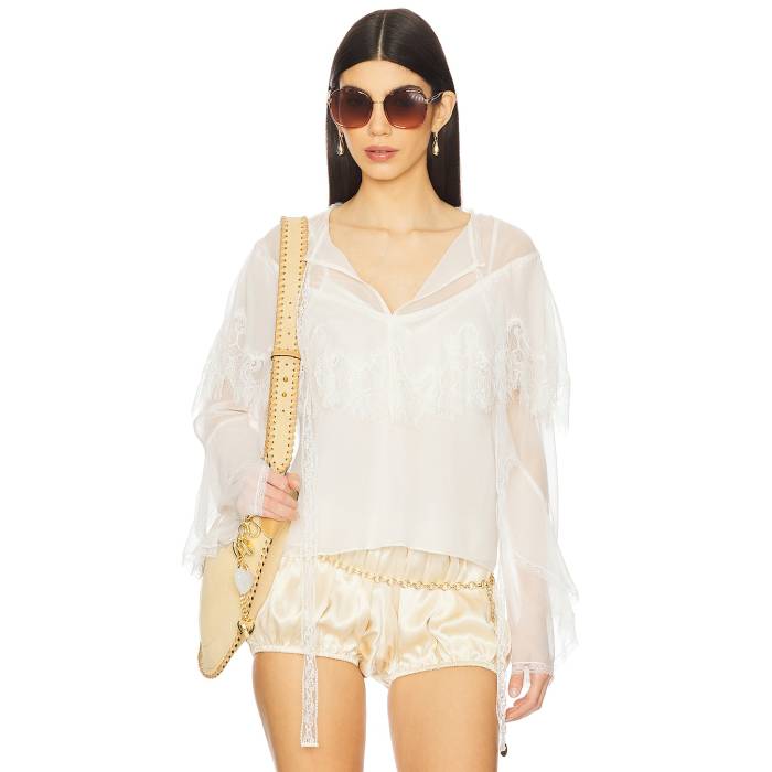 ブランド名Loveshackfancy性別Women(レディース)商品名Afton Blouseカラー・Ivory